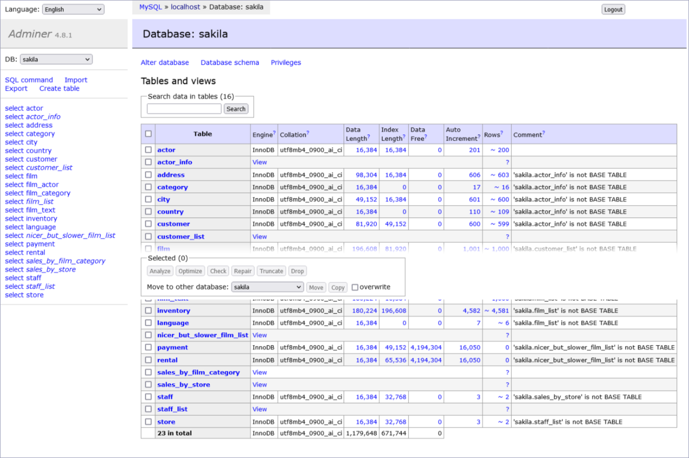 Alternative to Adminer - Top-Rated Database Management System with a Graphical Interface